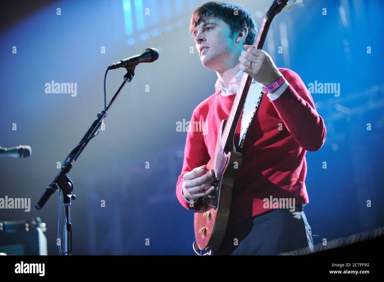 Nick McCarthy of Franz Ferdinand perform at the 2008 KROQ Almost ...