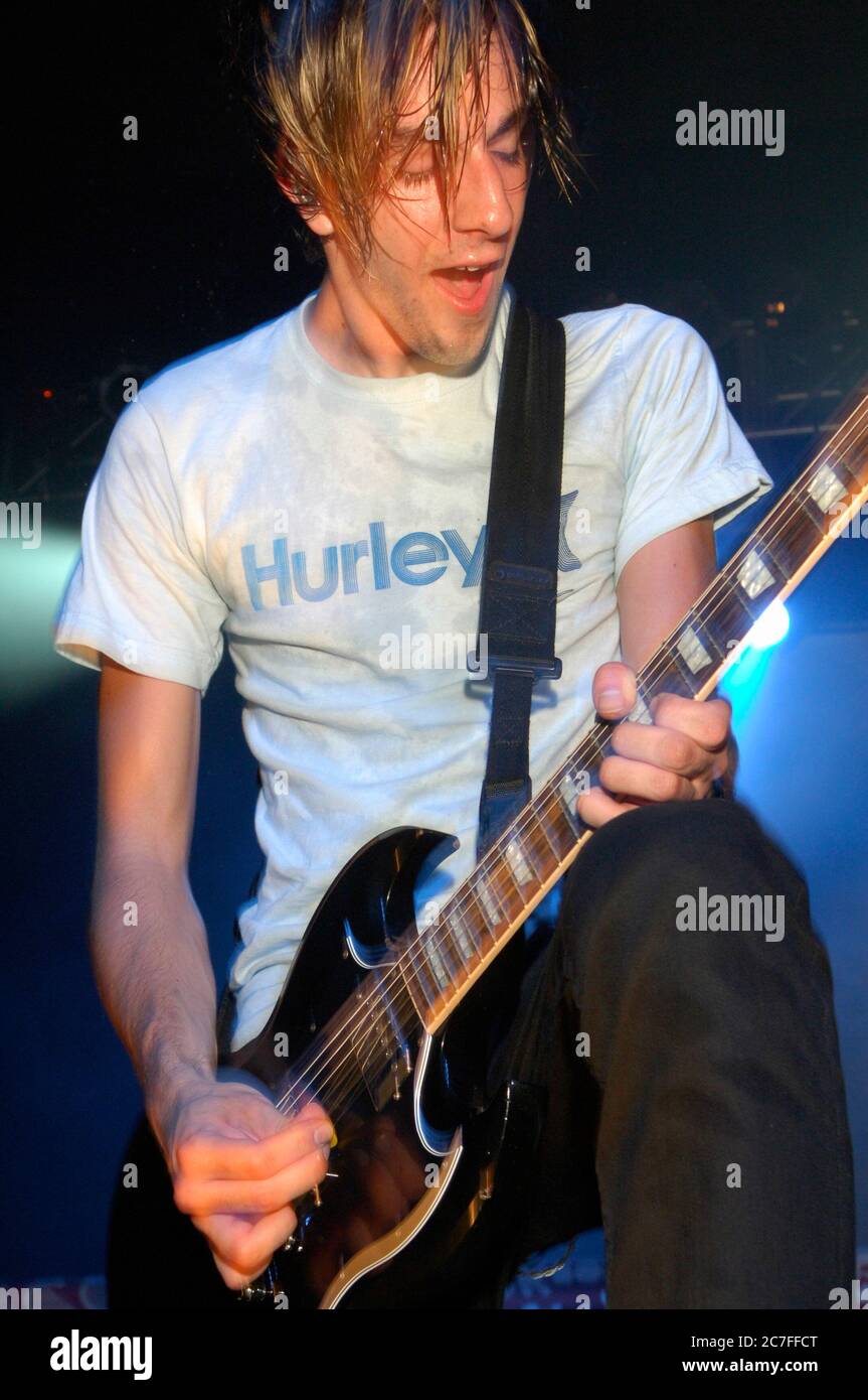 Jack Barakat of All Time Low performing at the Alternative Press Tour ...