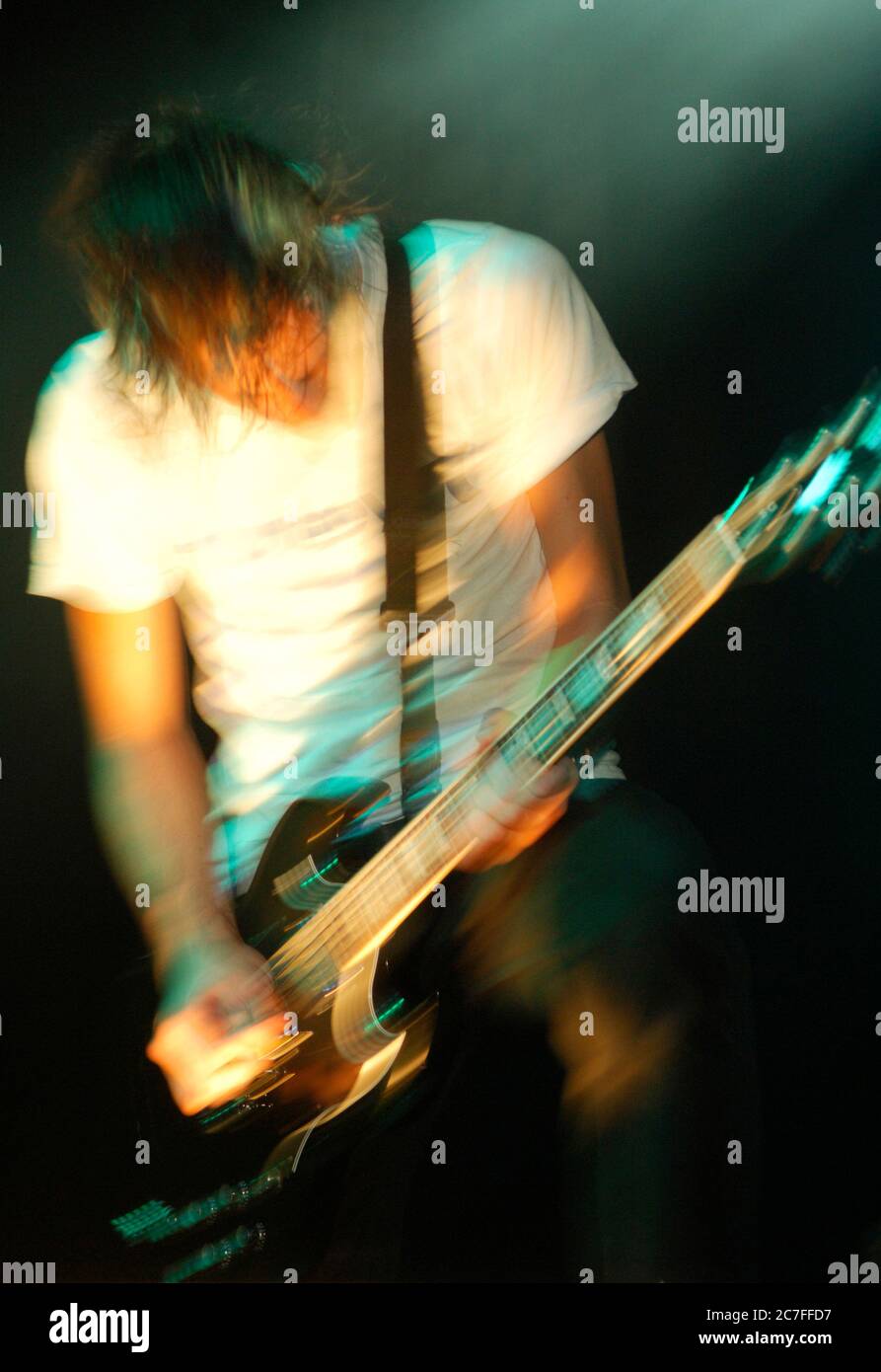 Jack Barakat of All Time Low performing at the Alternative Press Tour ...
