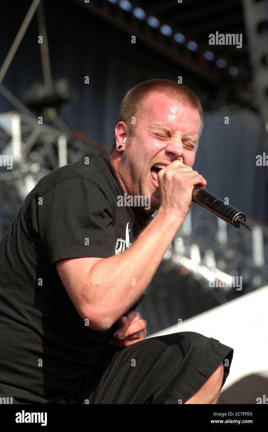 Dan Marsala of Story of the Year performing during the Bamboozle Left ...