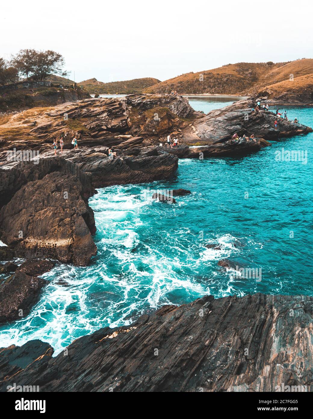 Vertical shot of the famous Saint Matthew Fort in Cabo, Brazil Stock ...