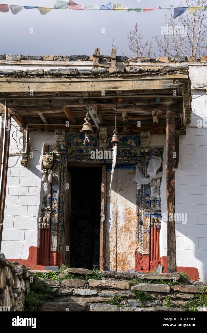 Samba Gompa, Muktinath, Lower Mustang, Nepal Stock Photo - Alamy