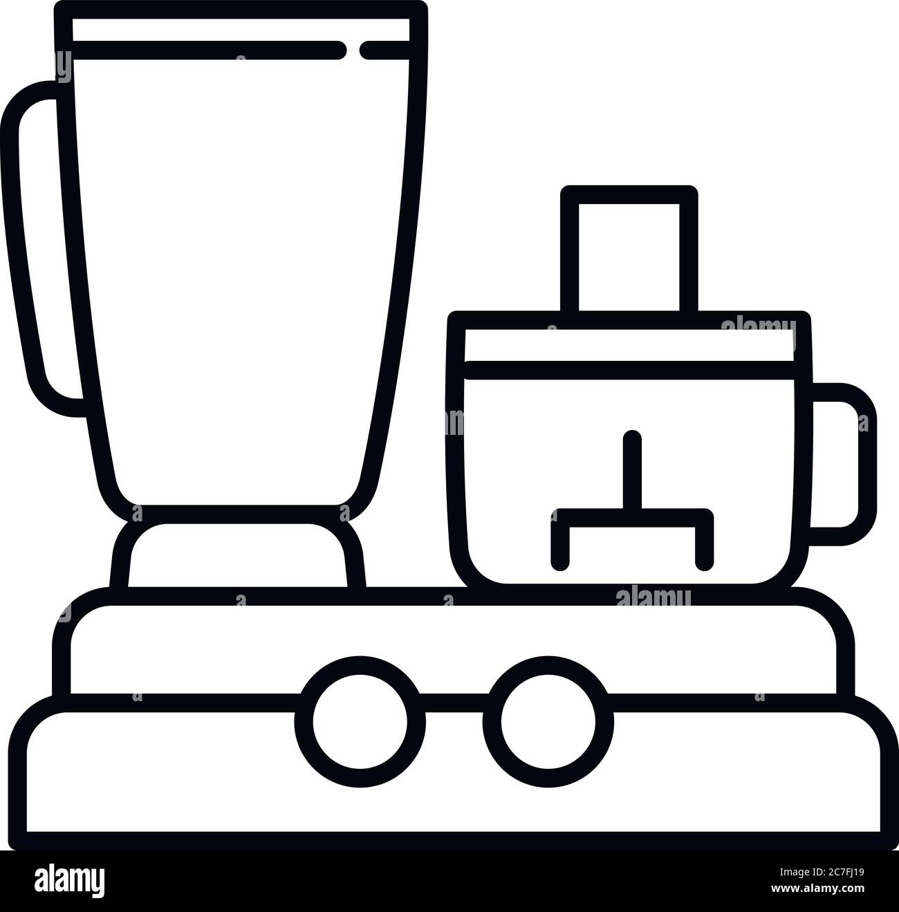 Food processor icon. Outline food processor vector icon for web design ...
