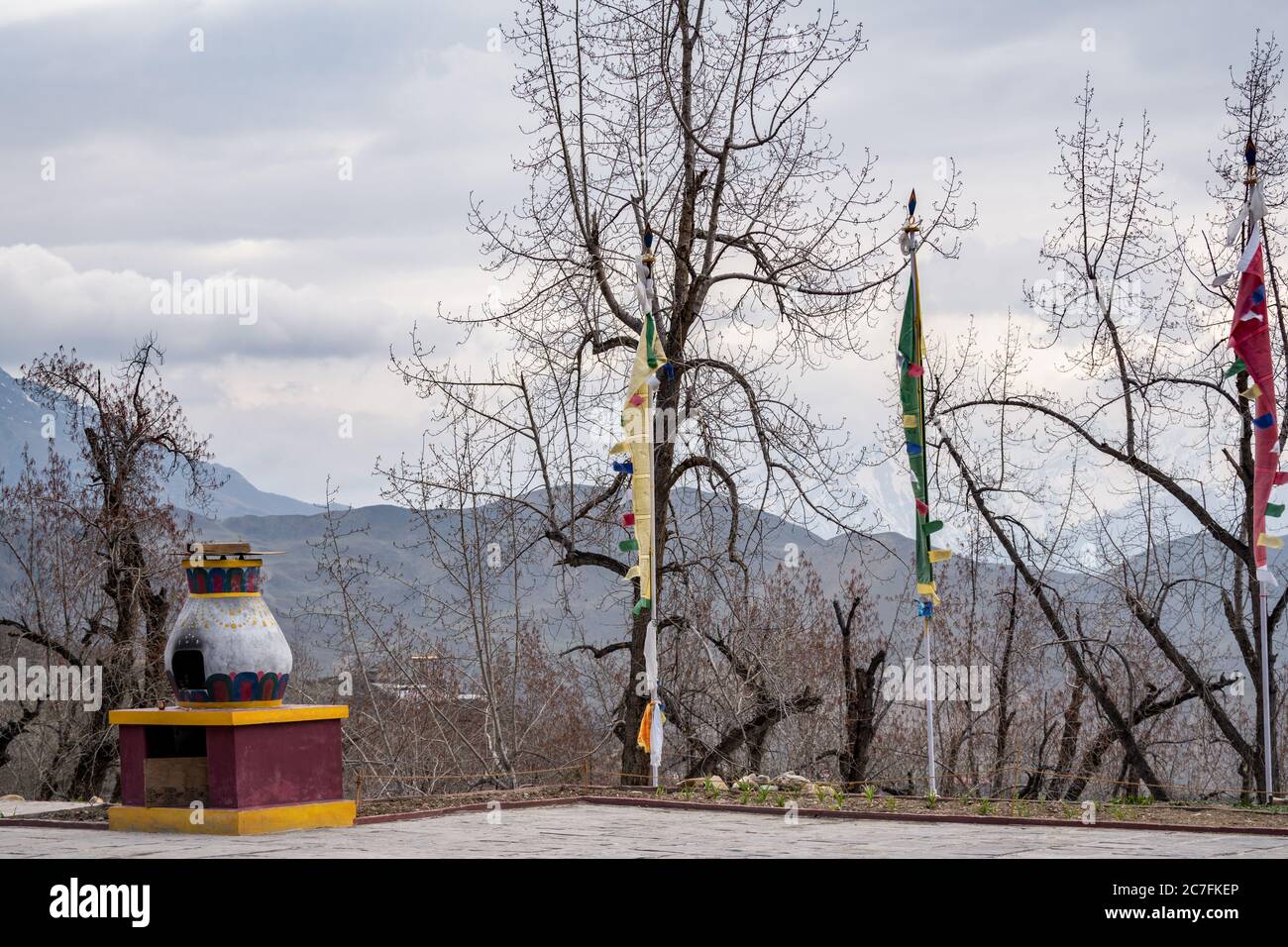 Mharme Lha Khang (Narsingh) Gompa at Muktinath, Lower Mustang, Nepal Stock Photo - Alamy
