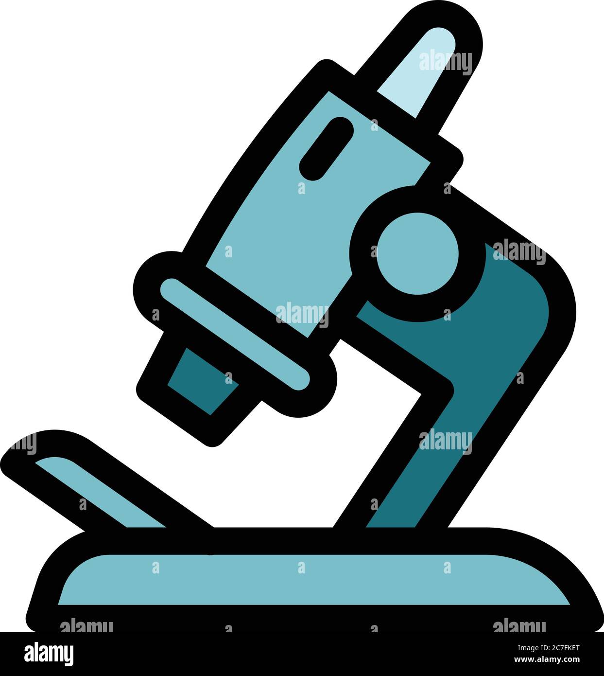 Microscope icon. Outline microscope vector icon for web design isolated ...