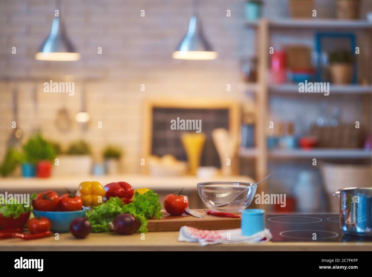 Balanced diet, cooking, culinary and food concept. Food for a family ...