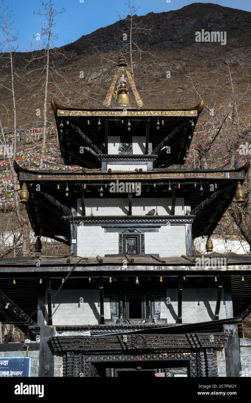 Muktinath Temple (Temple of Lord Muktinath, or Lord Visnu), a sacred ...