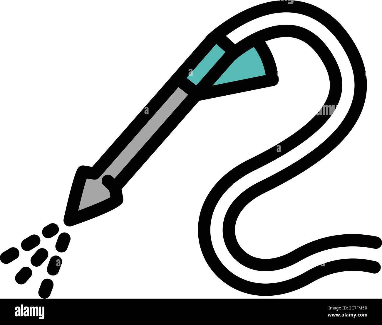 Car wash presure gun icon. Outline car wash presure gun vector icon for ...