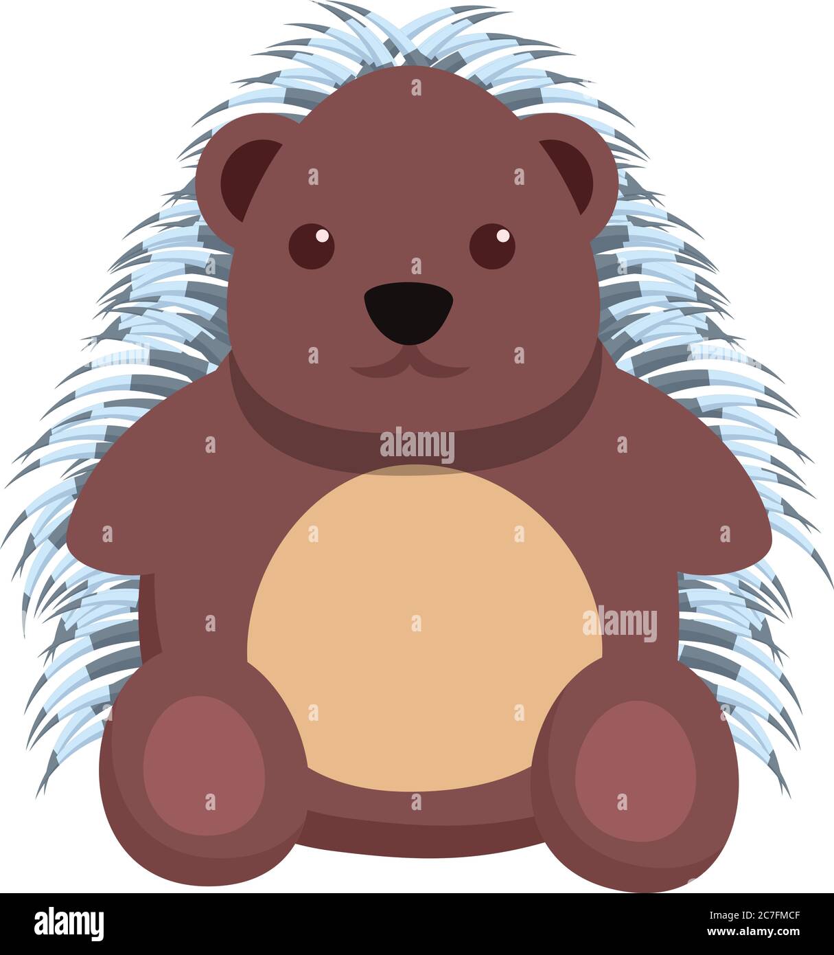 Adorable porcupine icon. Cartoon of adorable porcupine vector icon for ...