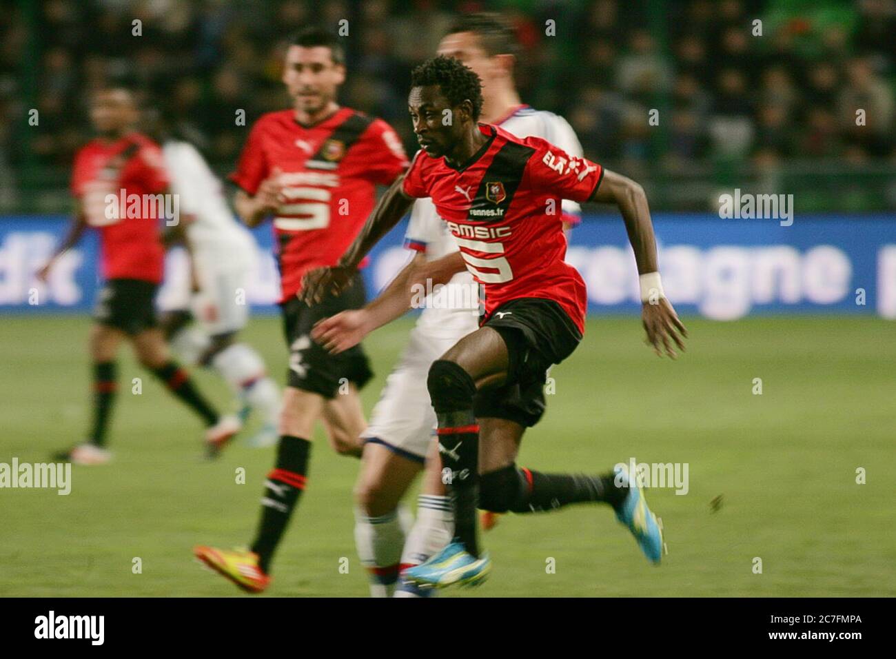 Jonathan Pitroipa during the Ligue 1, 2011 - 2012, Stade Rennais ...
