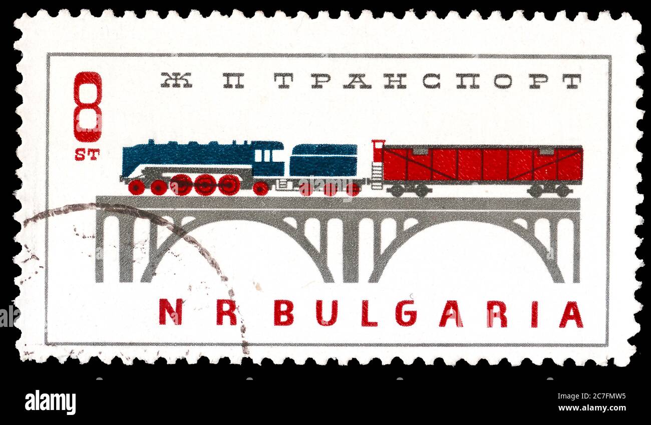 Bulgaria - CIRCA 1964: Postage stamps issued in Bulgaria dedicated to ...