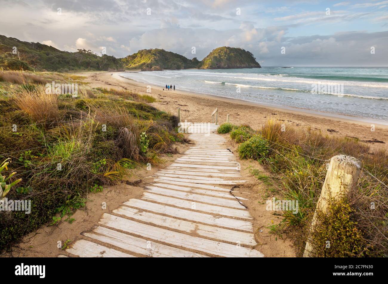 Beautiful Sunset at the Ocean Beach, New Zealand. Inspiring natural and ...