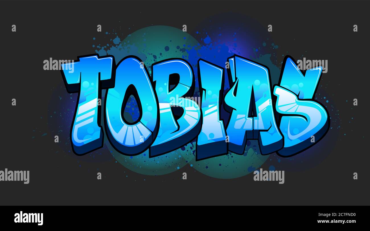 A cool Graffiti styled Name design. Legible letters for all ages Stock ...