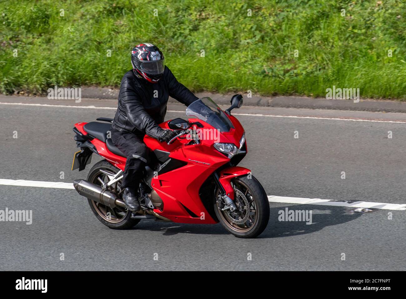 Honda VTR Motorcycles; Motorbike rider; two wheeled transport ...