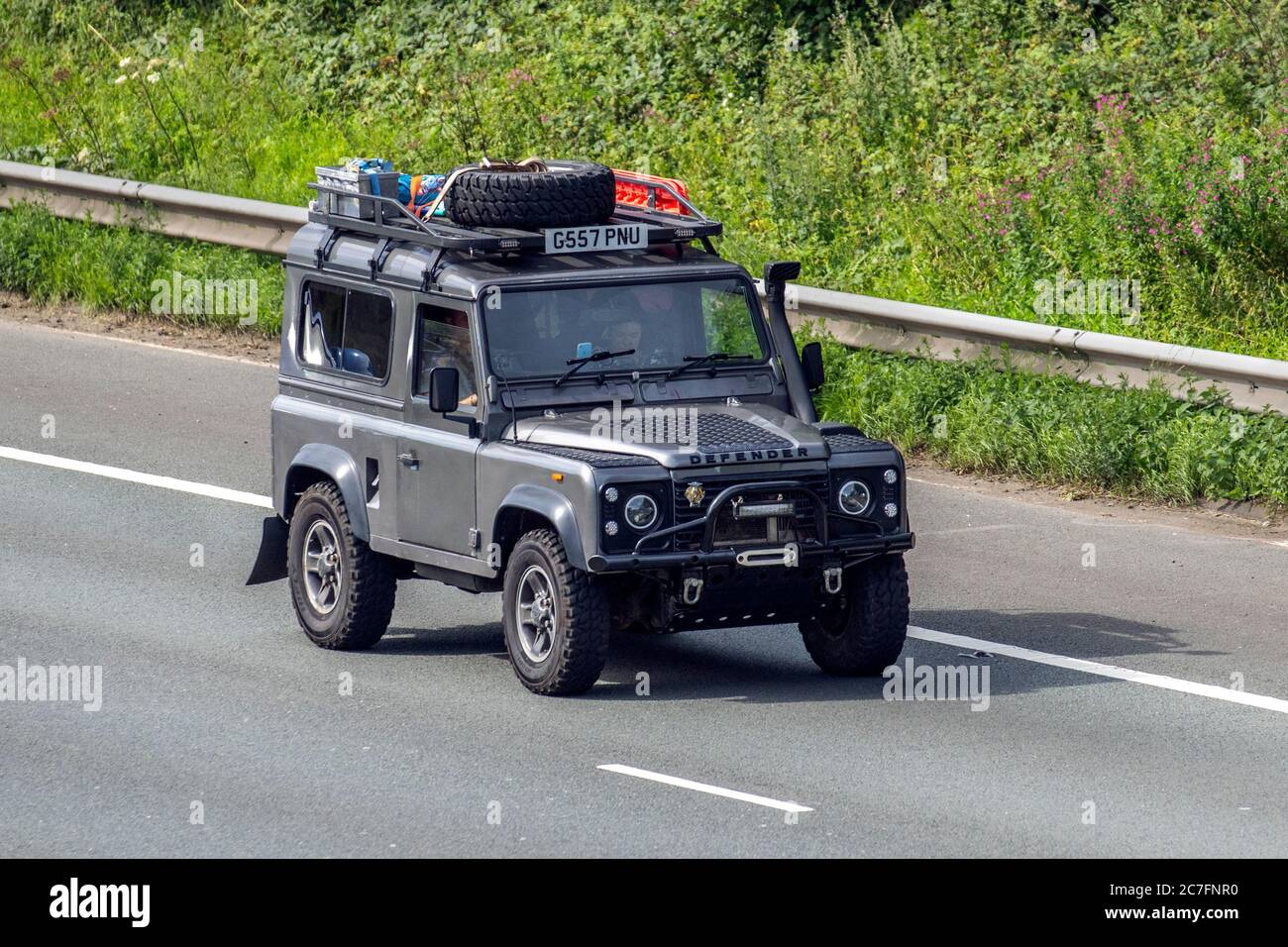 1989 80s eighties grey Land Rover Defender 90 4C SW DT Diesel; Vintage ...