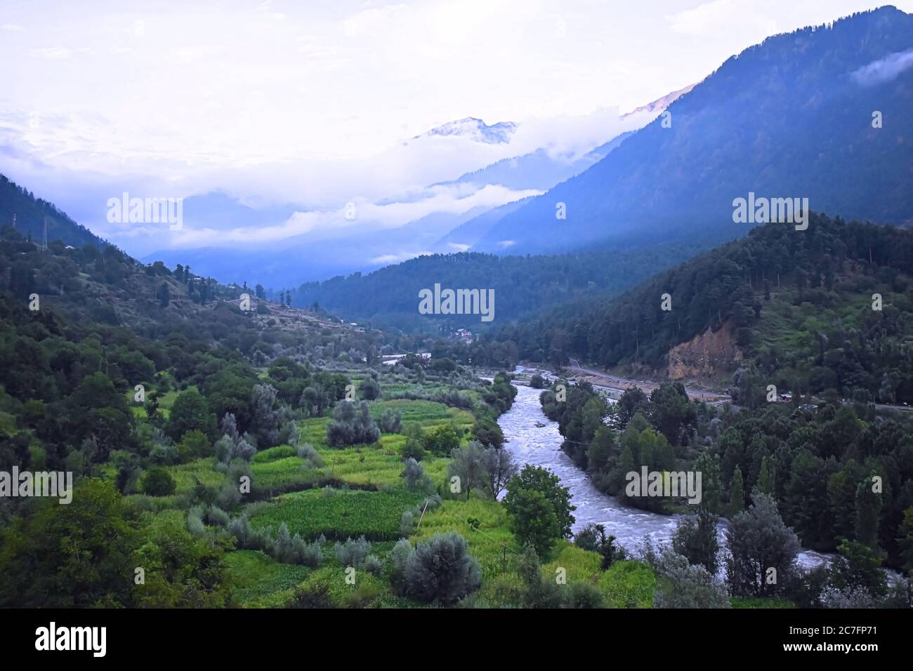 A beautiful photograph of landscape at Kashmir valley India Stock Photo ...