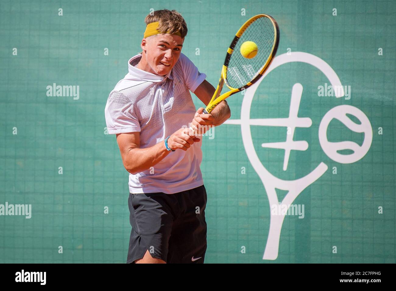2020 07 16. Lithuanian Tennis Championship. Young Vilius Gaubas took ...