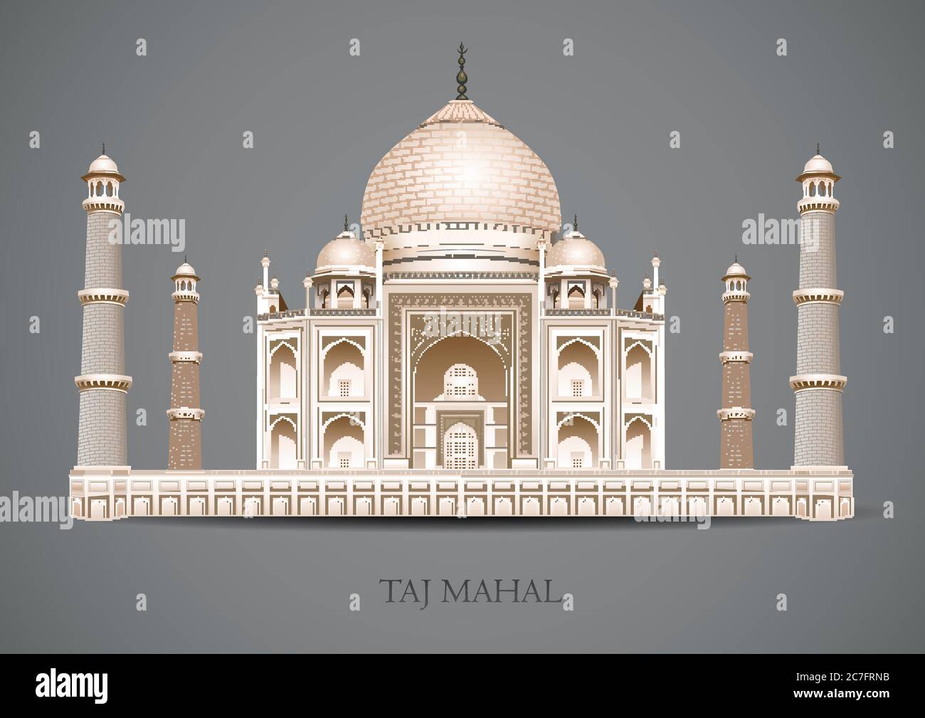 Tajmahal view Stock Vector Images - Alamy
