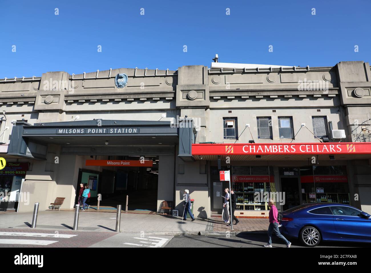 Eastern side entrance to Milsons Point train station, Sydney, NSW ...