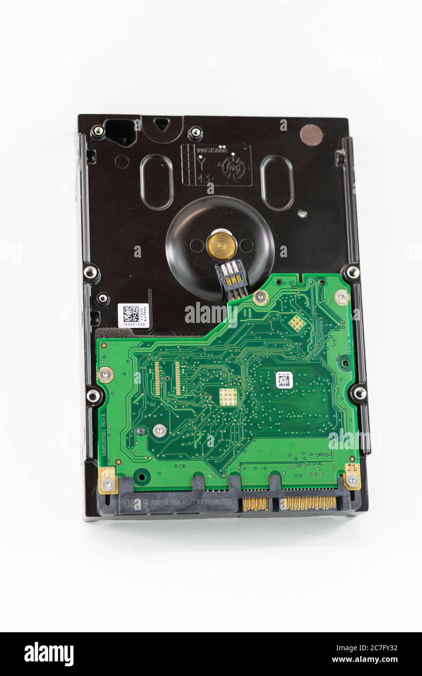 terni,italy july 17 2020:mechanical hard disk of a computer Stock Photo ...