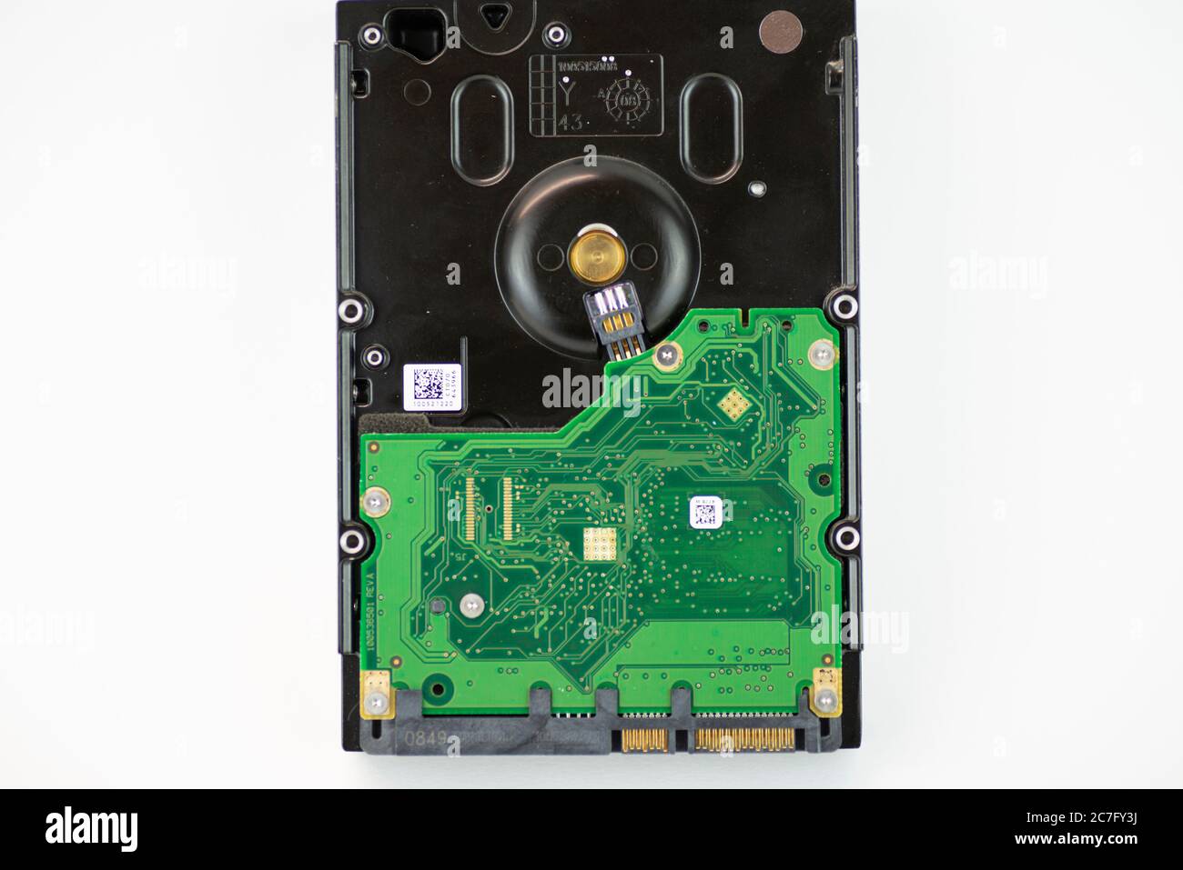 terni,italy july 17 2020:mechanical hard disk of a computer Stock Photo ...
