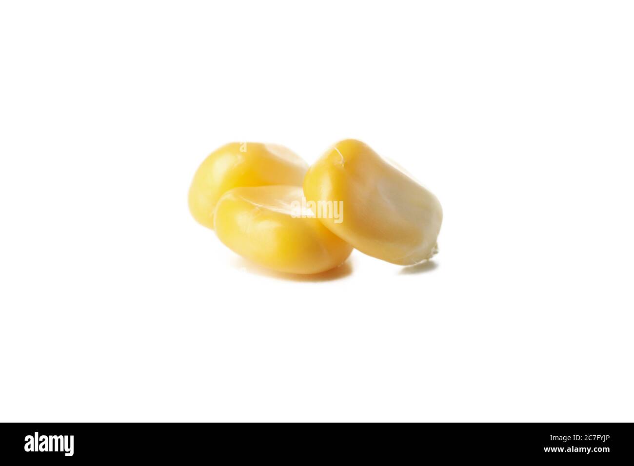 Fresh corn seeds isolated on white background Stock Photo - Alamy