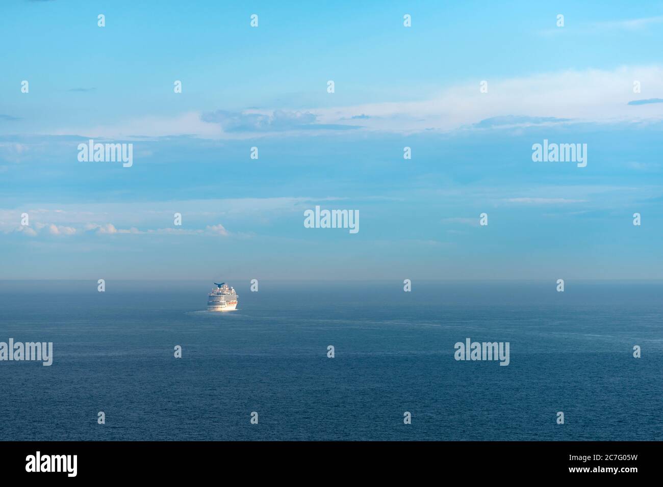 Cruise ship leaving the Port of Dover and crossing the English Channel ...