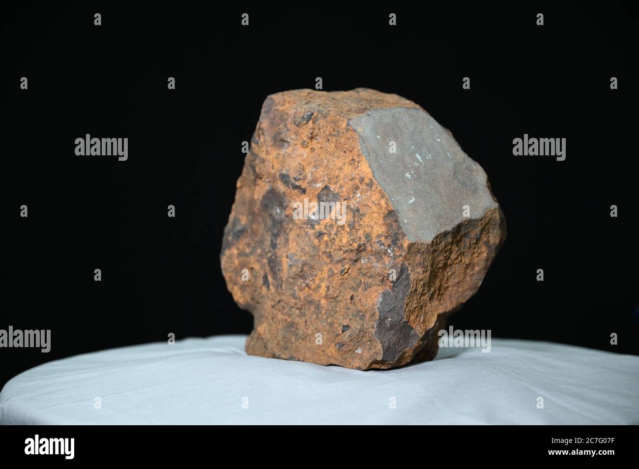 Laupheim, Germany. 17th July, 2020. Germany's heaviest stone meteorite ...