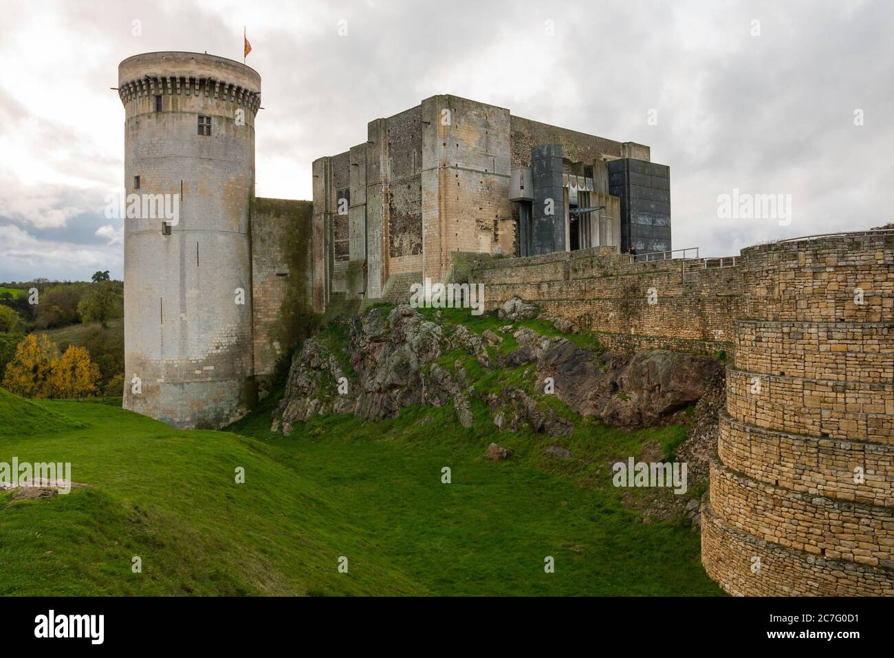 Falaise Castle (Chateau) dungeons, Falaise, Calvados, Normandy, France ...