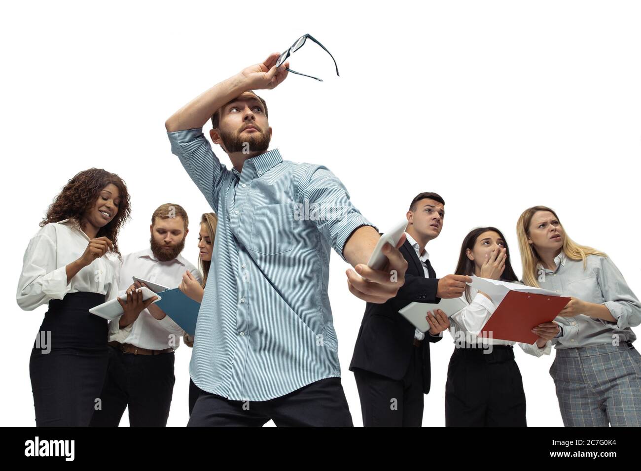 Stock market trader nervous hi-res stock photography and images - Alamy