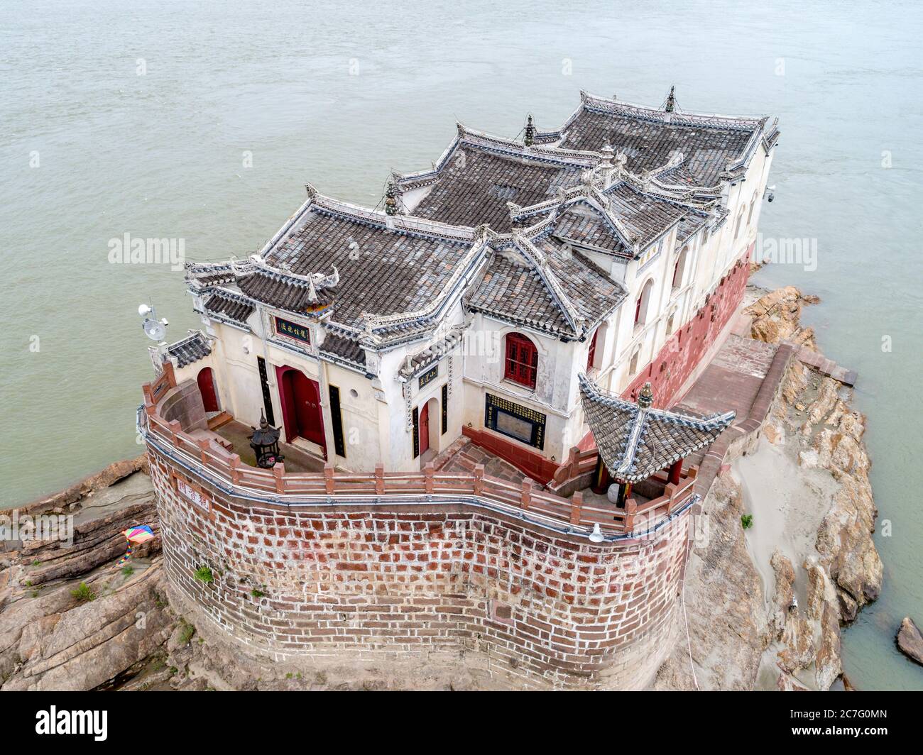 July 17, 2020, Ezhou, EZhou, China: Hubei. Guanyin Pavilion, known as ''the first Pavilion along ...