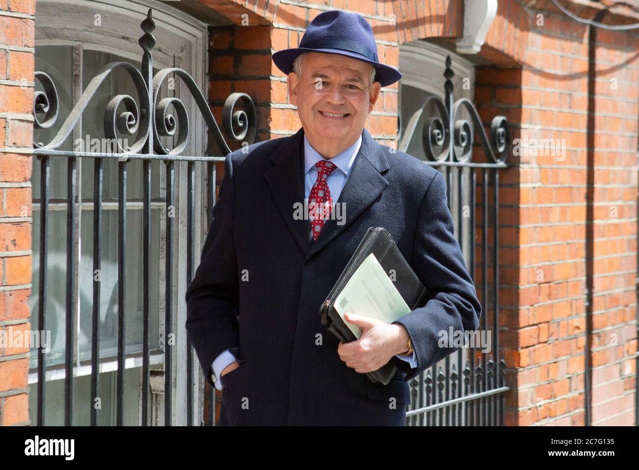 Julian Lewis MP is pictured on the day he started his new job as head ...