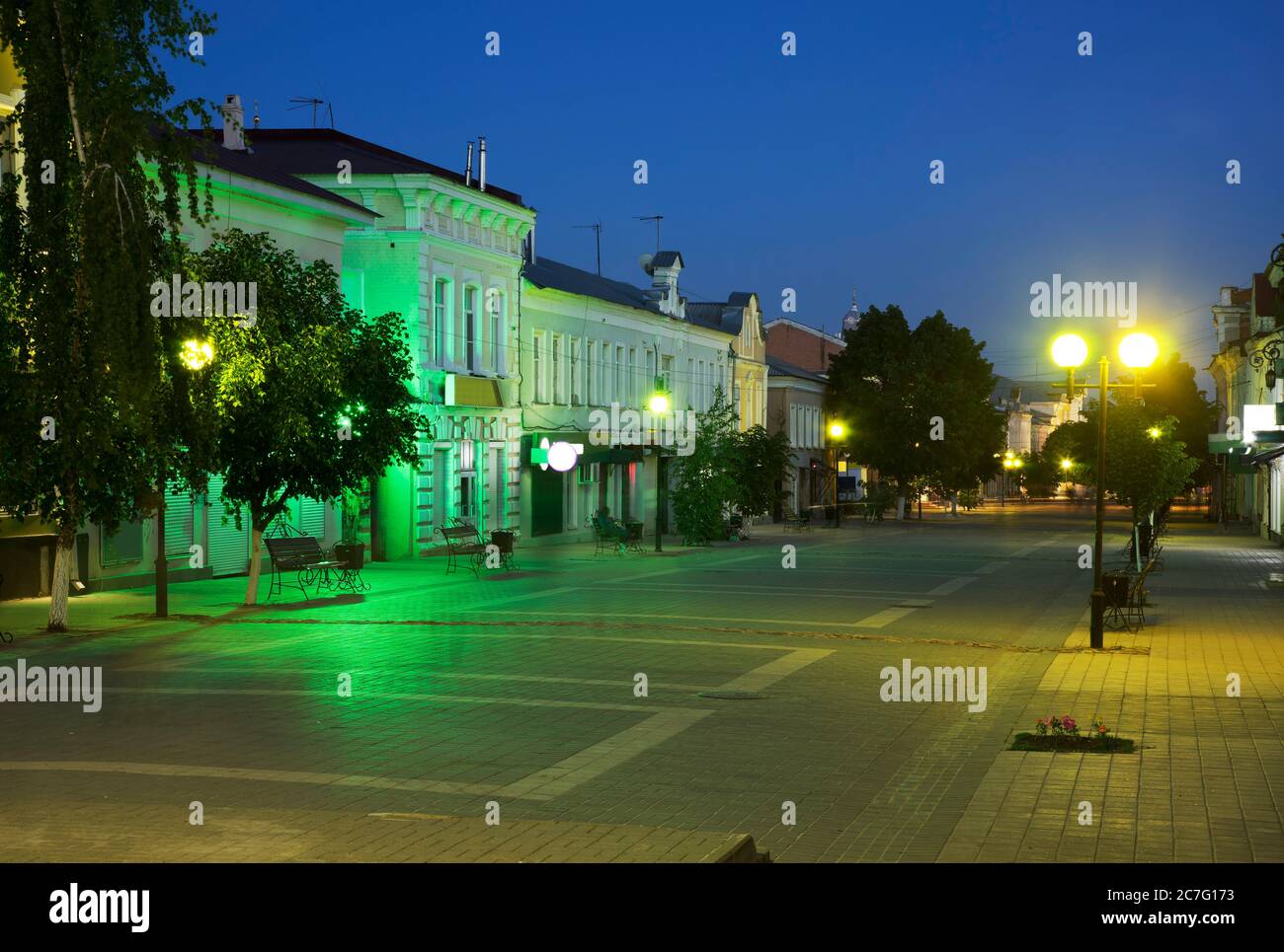 Street of Peace in Yelets. Russia Stock Photo - Alamy