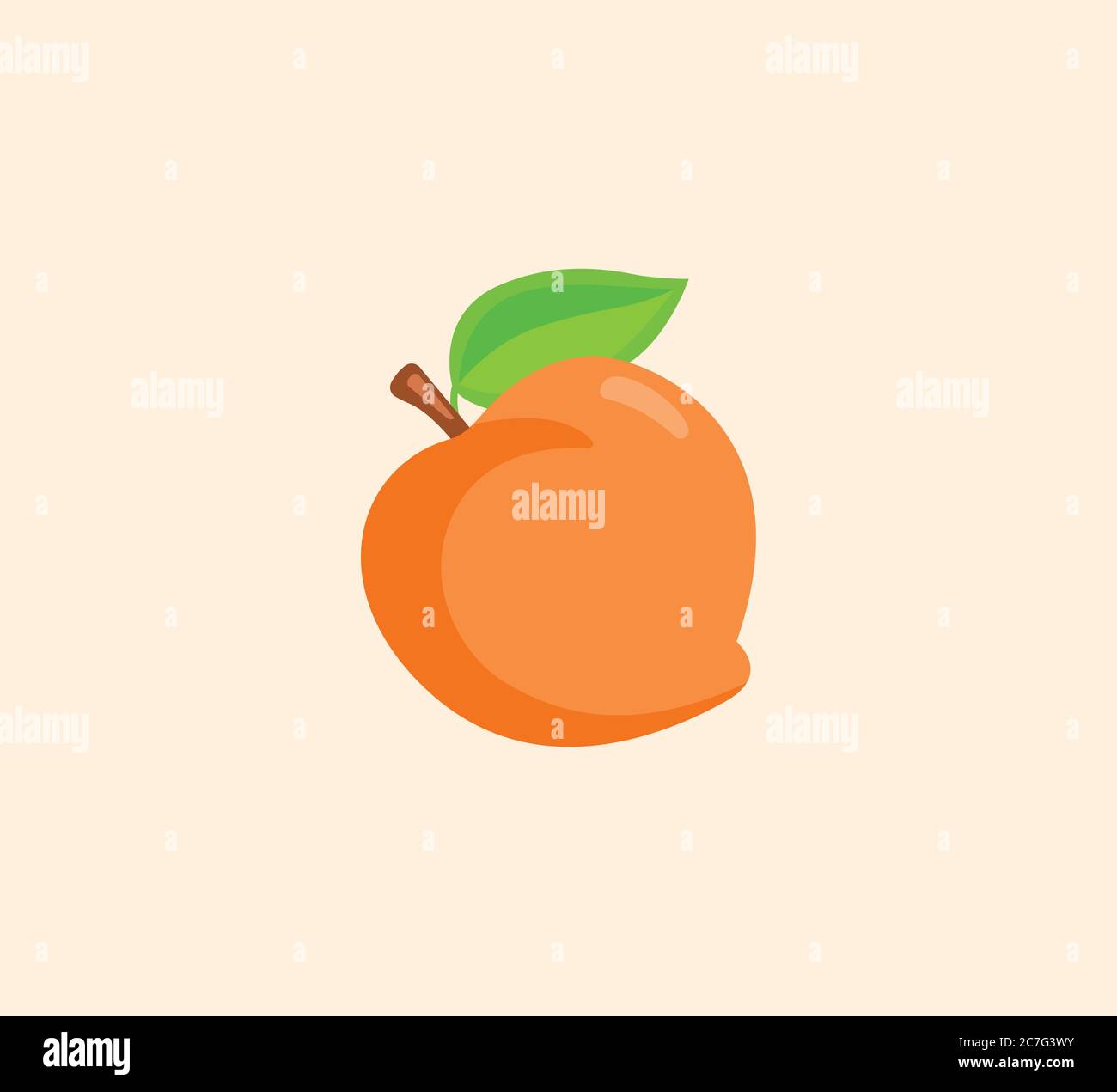 Peach emoji vector isolated icon. Peach icon Stock Vector Image & Art ...