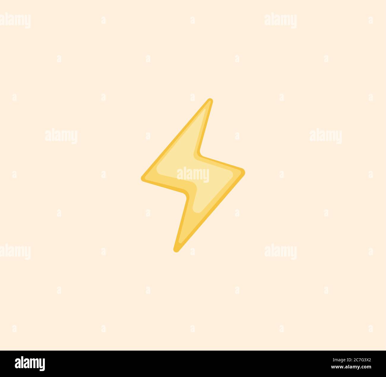 Lightning vector isolated illustration Lightning icon Stock Vector ...