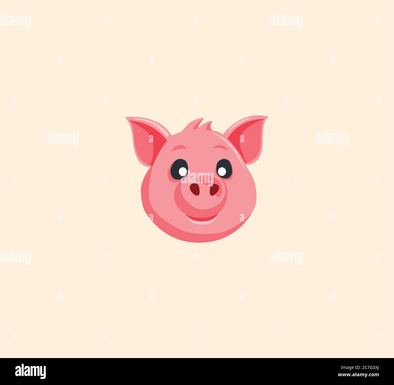 Pig vector isolated illustration. Pig icon Stock Vector Image & Art - Alamy