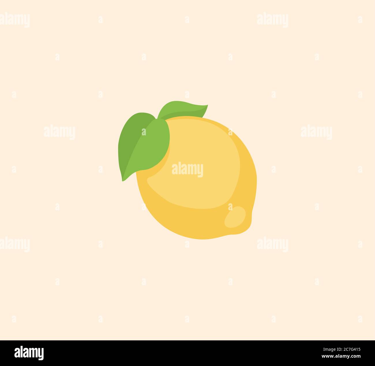 Lemon vector isolated illustration. Lemon icon Stock Vector Image & Art ...