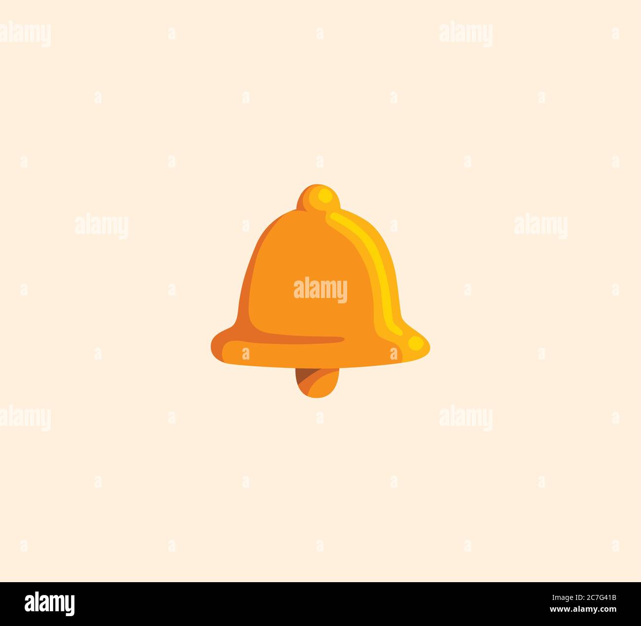 Bell icon vector isolated illustration. Bell icon Stock Vector Image ...