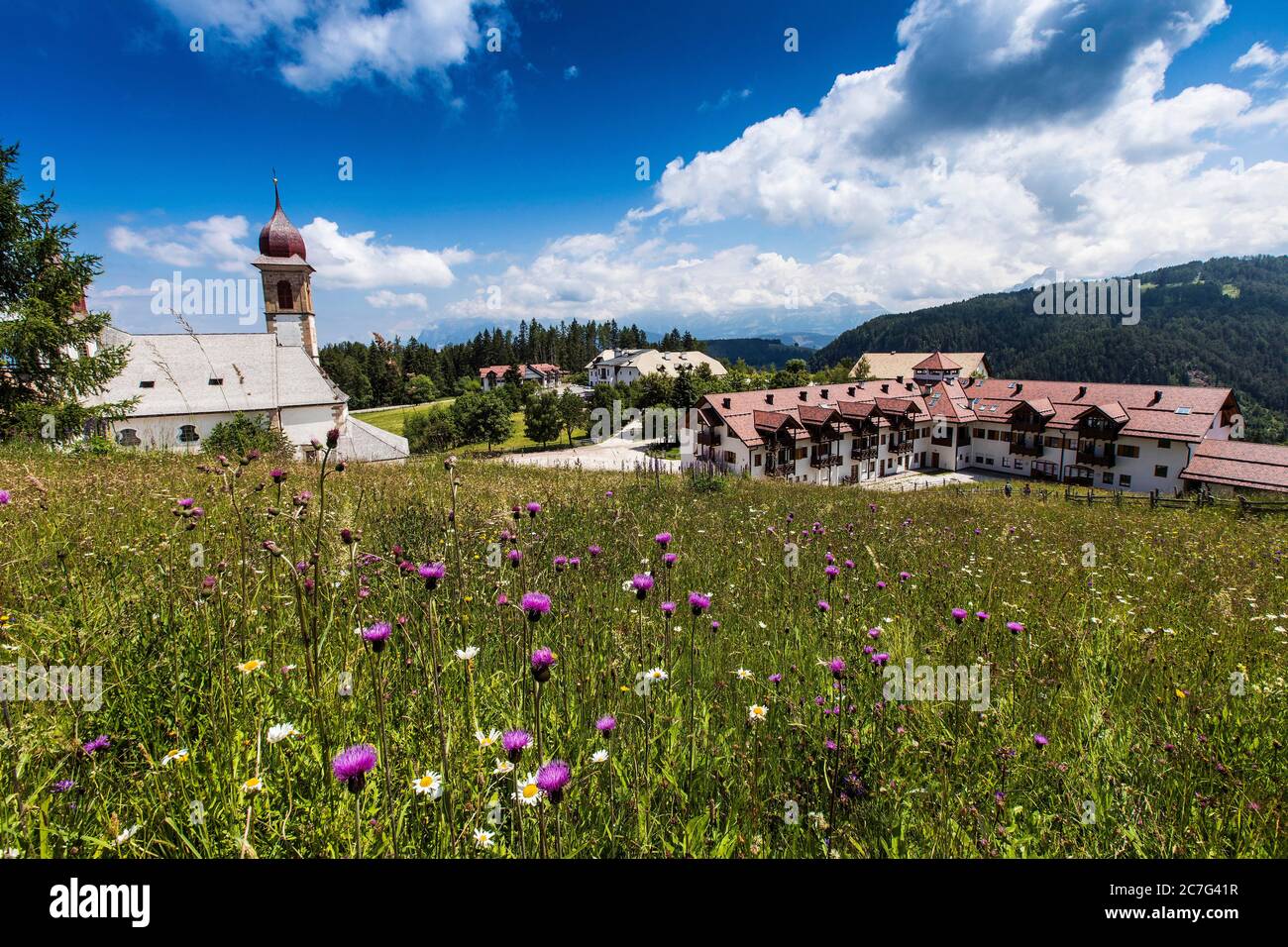 Italy, Trentino Alto Adige region, Pietralba Sanctuary (Bolzano), near ...