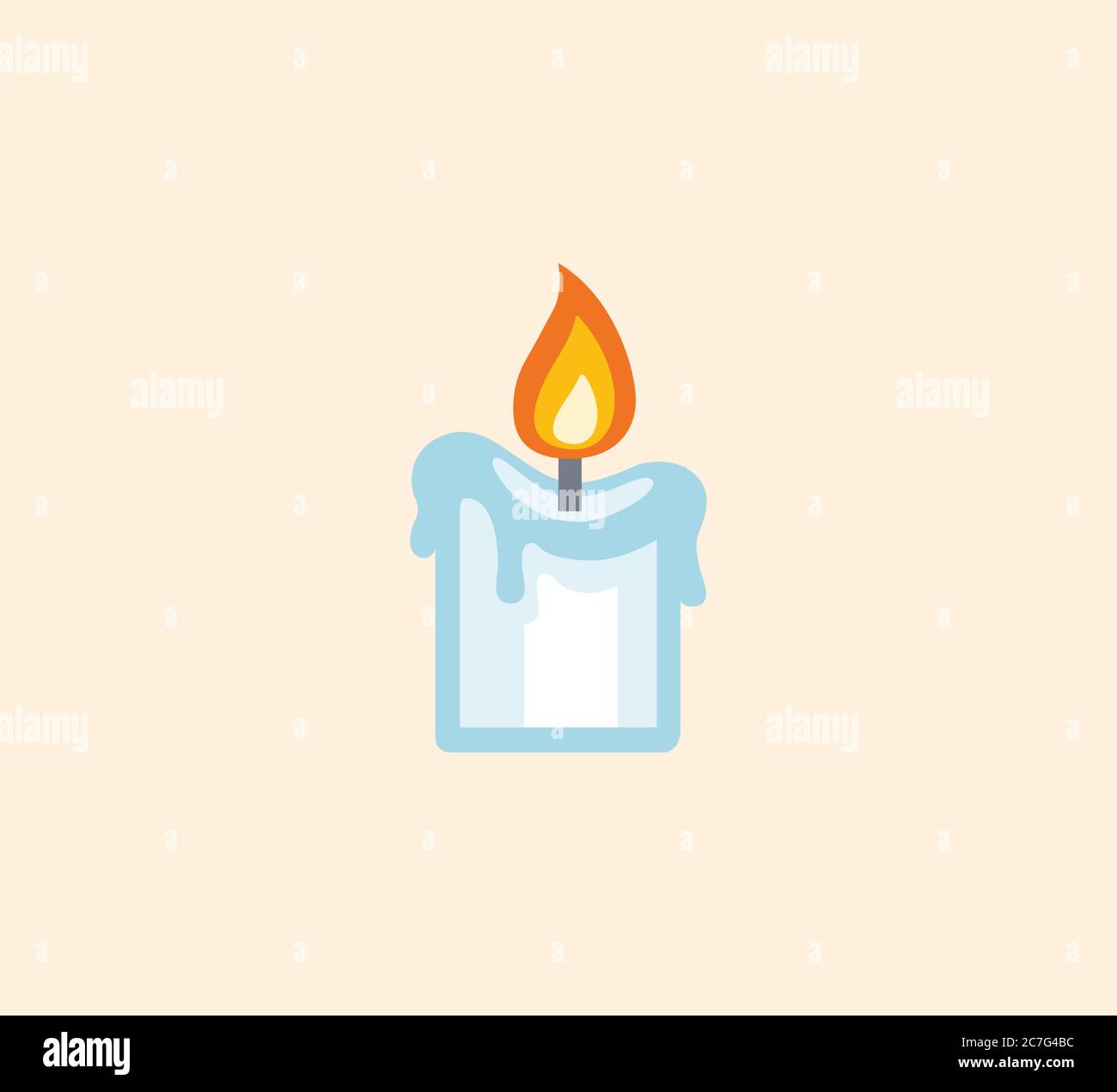 Candle vector isolated illustration. Candle icon Stock Vector Image ...