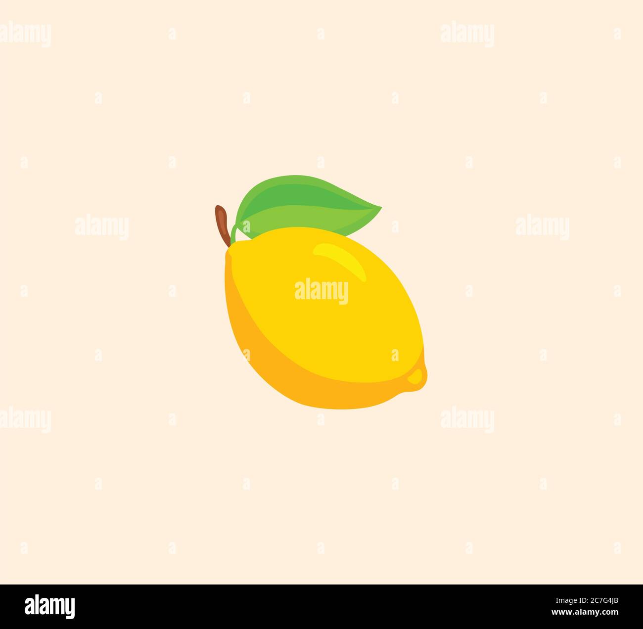 Lemon vector isolated illustration. Lemon icon Stock Vector Image & Art ...
