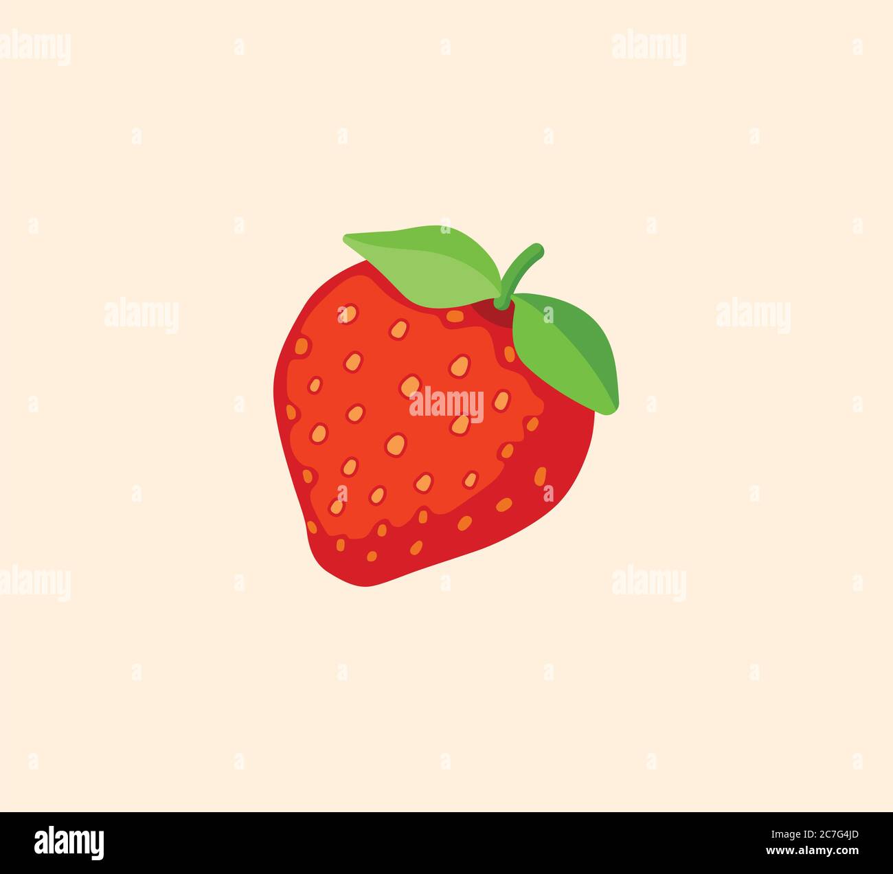 Strawberry vector isolated illustration. Strawberry icon Stock Vector ...