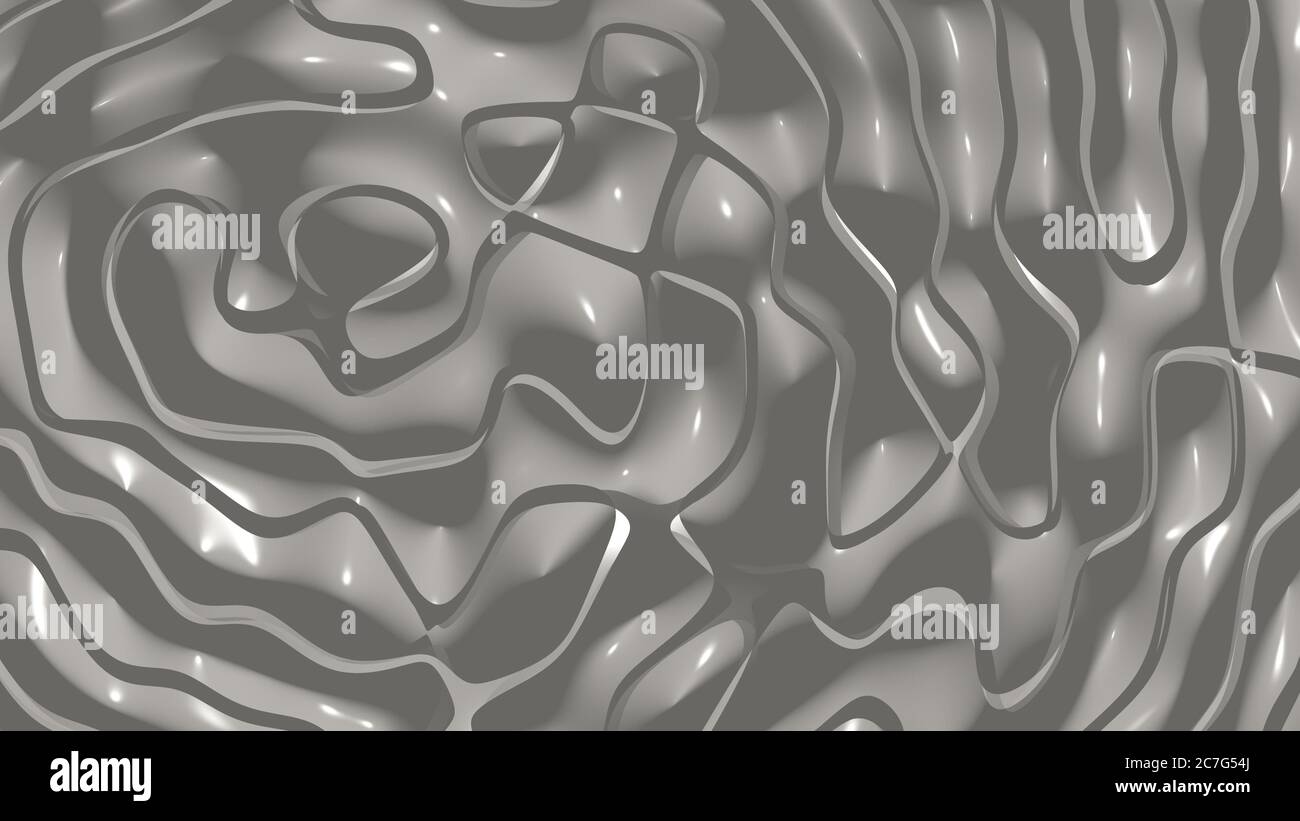 Plain 3D abstract background of monochromic Middle grey color with ...