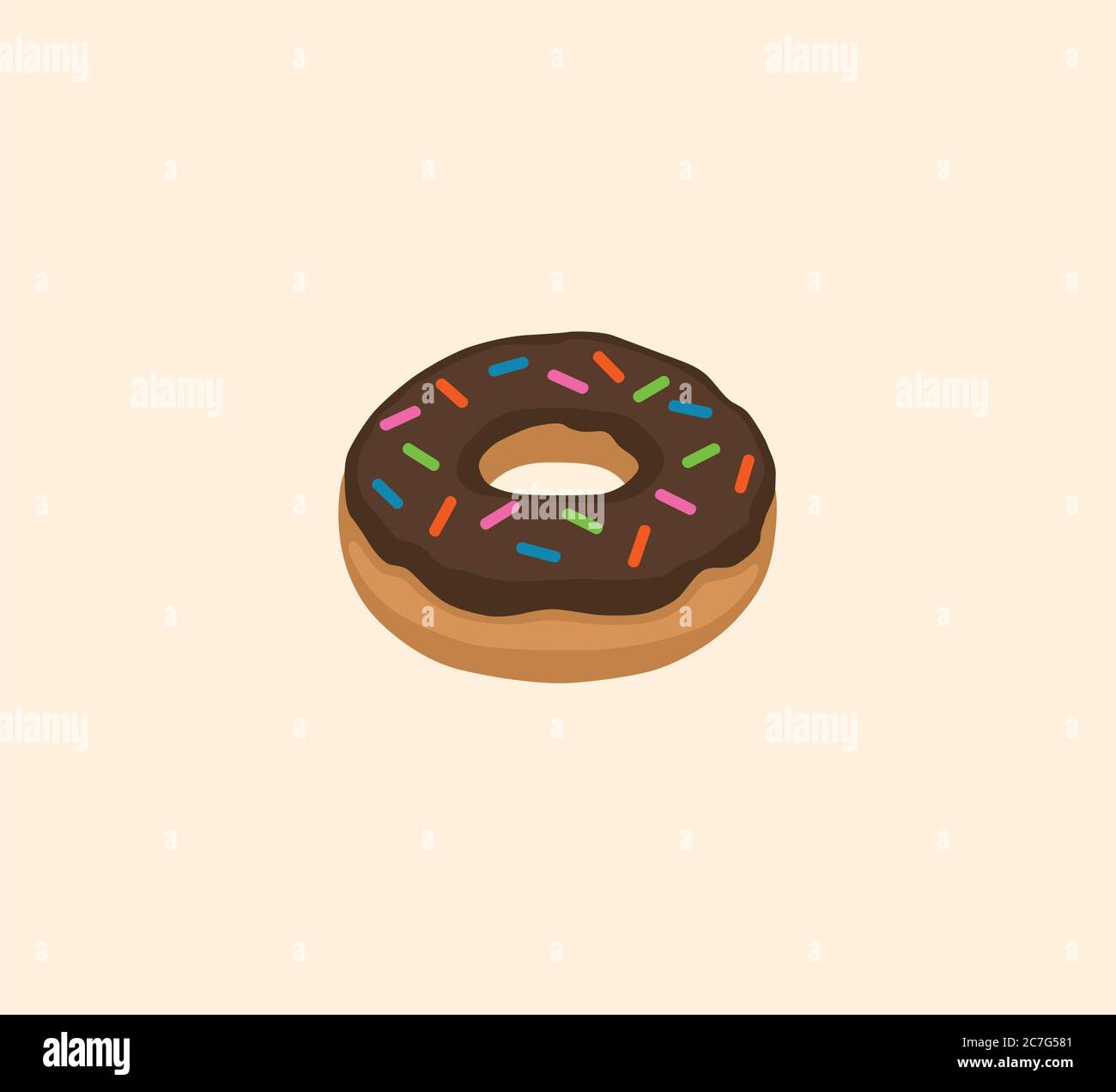 Donut vector isolated illustration. Donut icon Stock Vector Image & Art ...