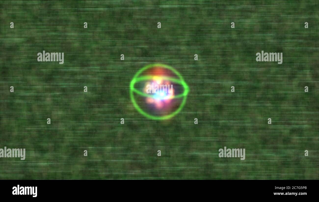 small atom light in abstract background soft light Stock Photo - Alamy