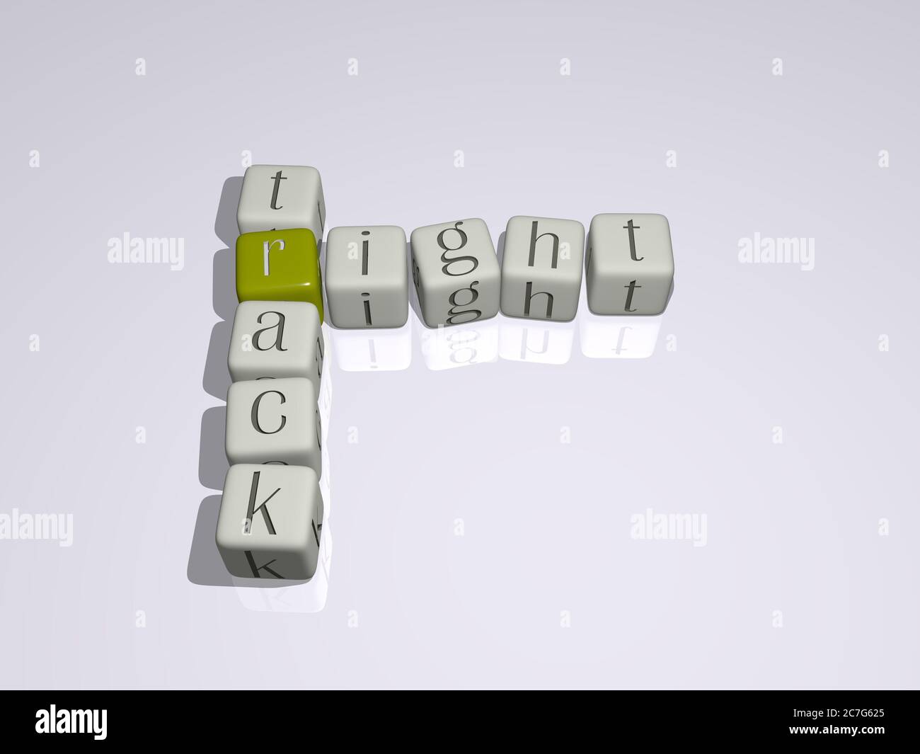 RIGHT TRACK combined by dice letters and color crossing for the related ...