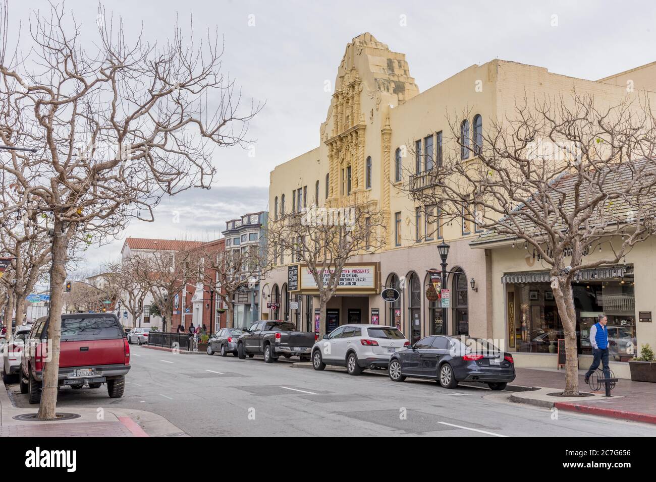 MONTEREY, CA, UNITED STATES - Jan 12, 2019: The downtown of the ...