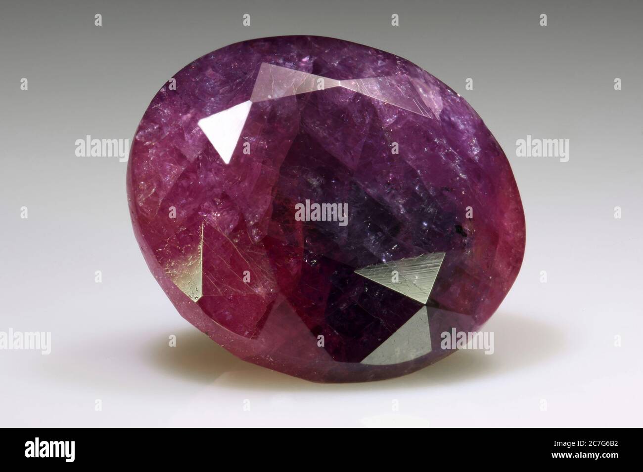 Ruby cut gem Stock Photo - Alamy