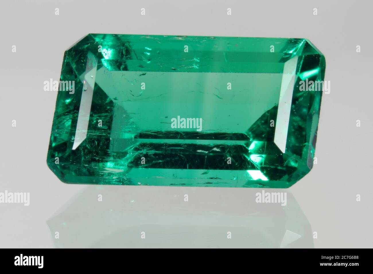 Emerald cut gem Stock Photo - Alamy