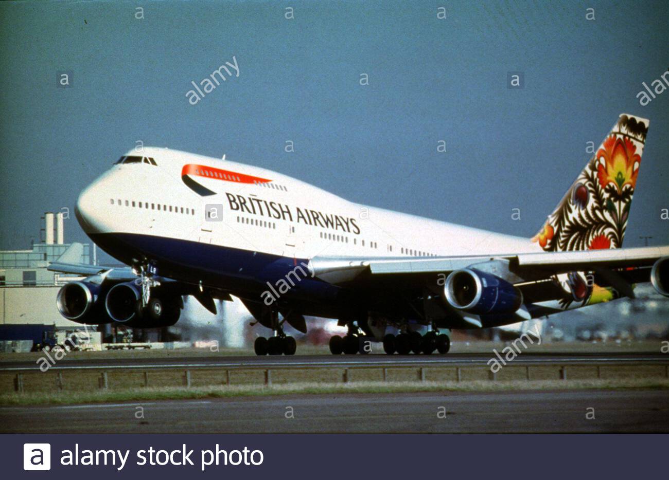 Boeing 747 400 Tail High Resolution Stock Photography and Images - Alamy